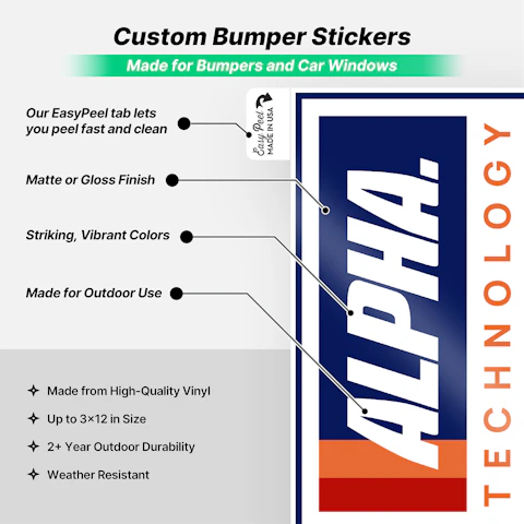 Custom Bumper Stickers | Design Your Own Bumper Stickers