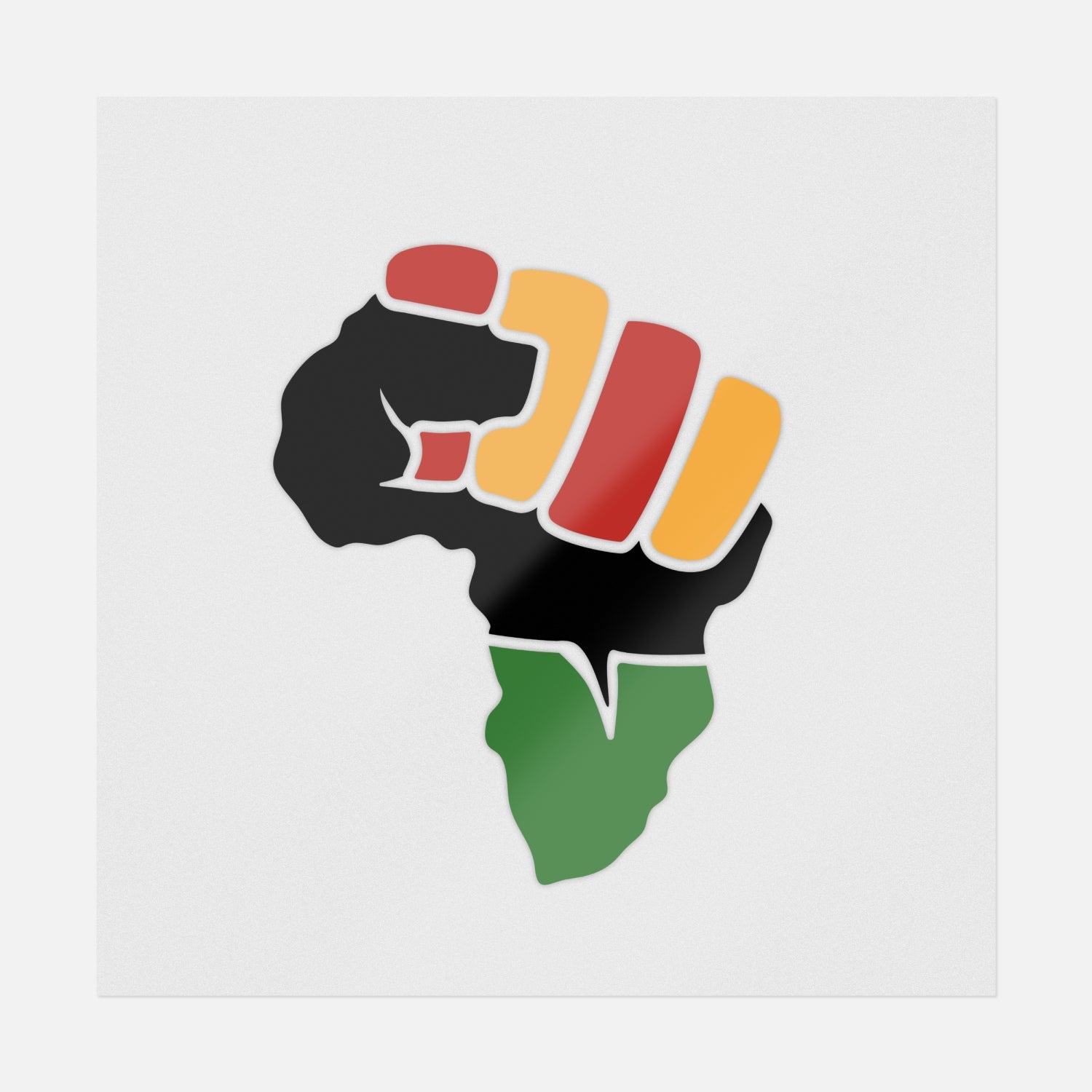 Africa Map Hand | Black History Month Ready-to-Press DTF Transfers