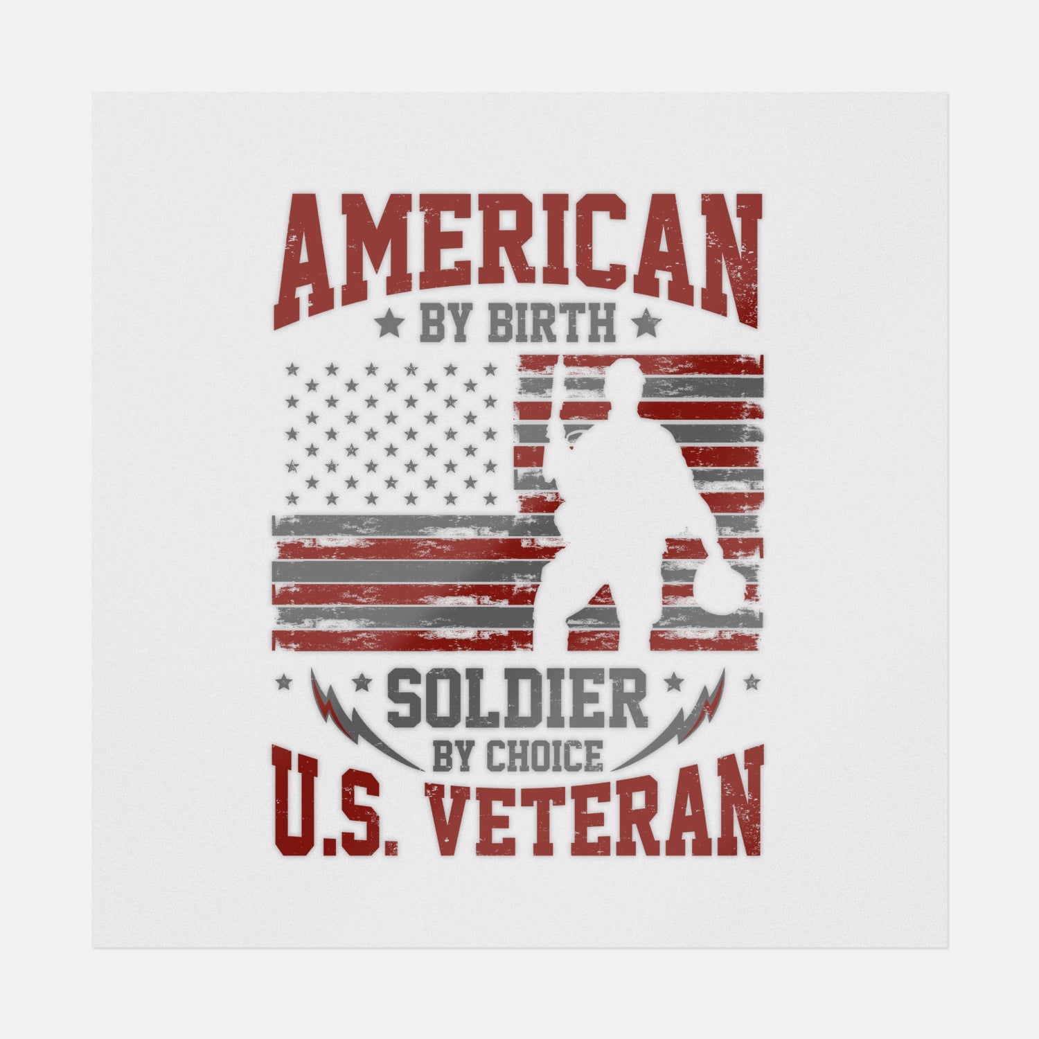 Military Veteran Stickers & DTF Transfers | Buy Veteran Designs Online