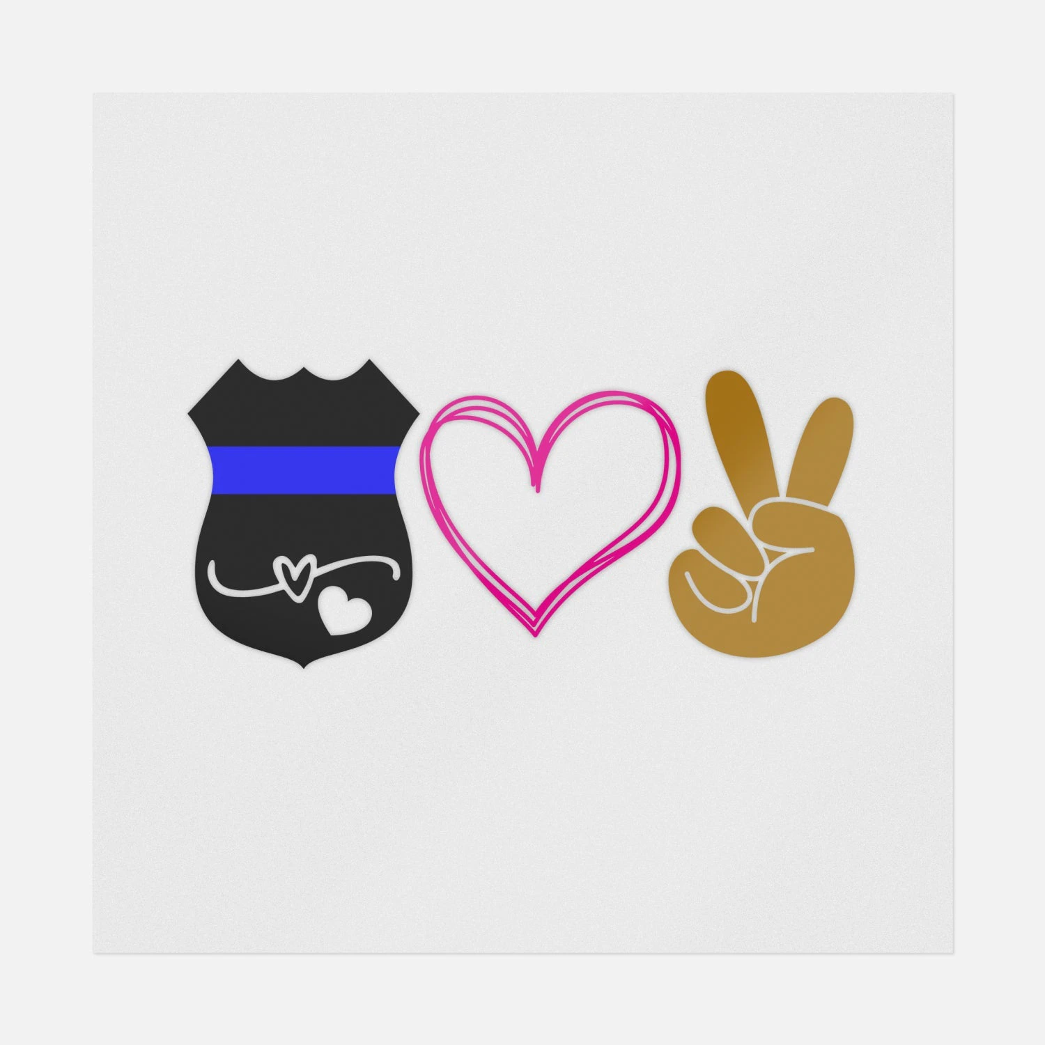Police Stickers & DTF Transfers | Buy Police Designs Online