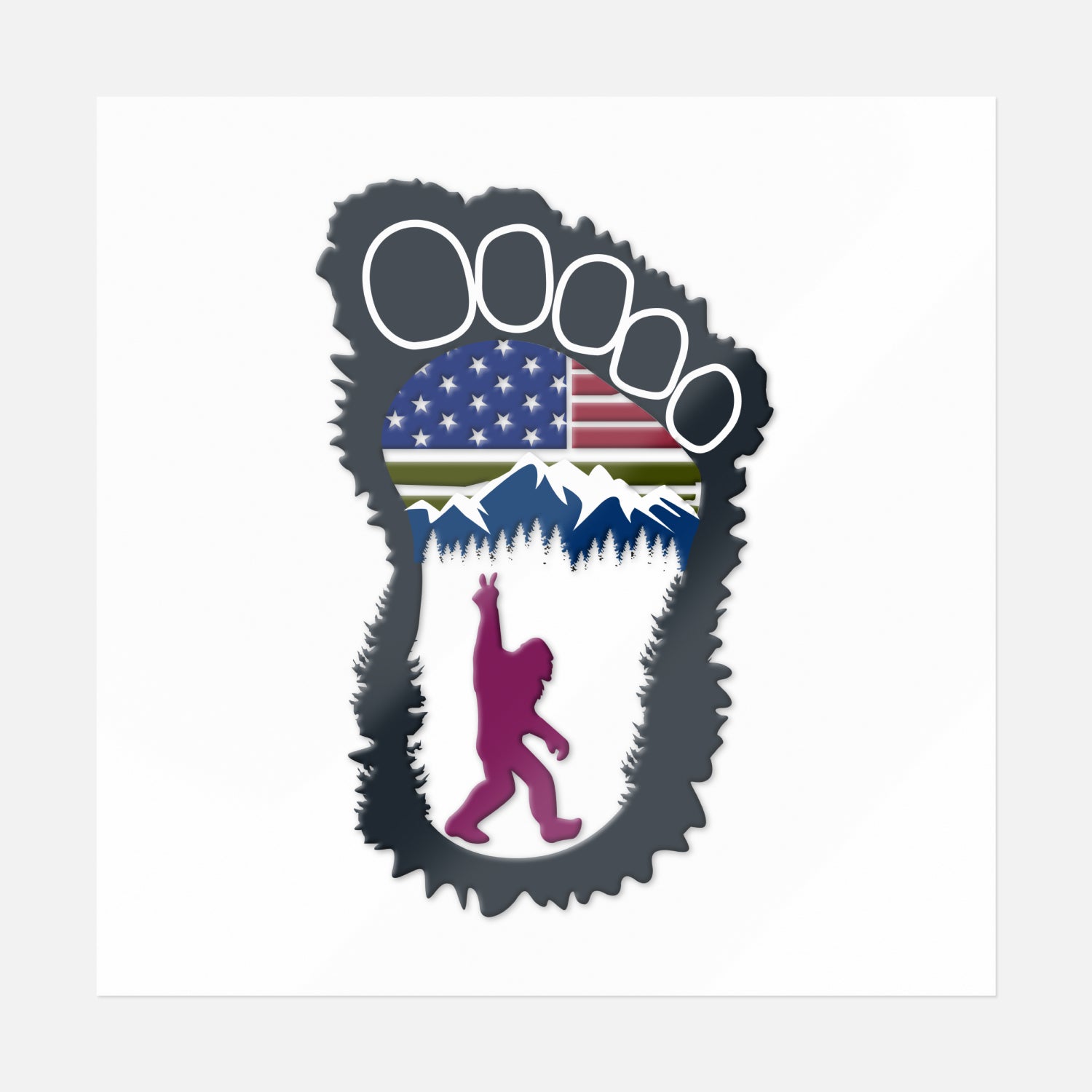 Bigfoot Stickers & DTF Transfers | Buy Bigfoot Designs Online