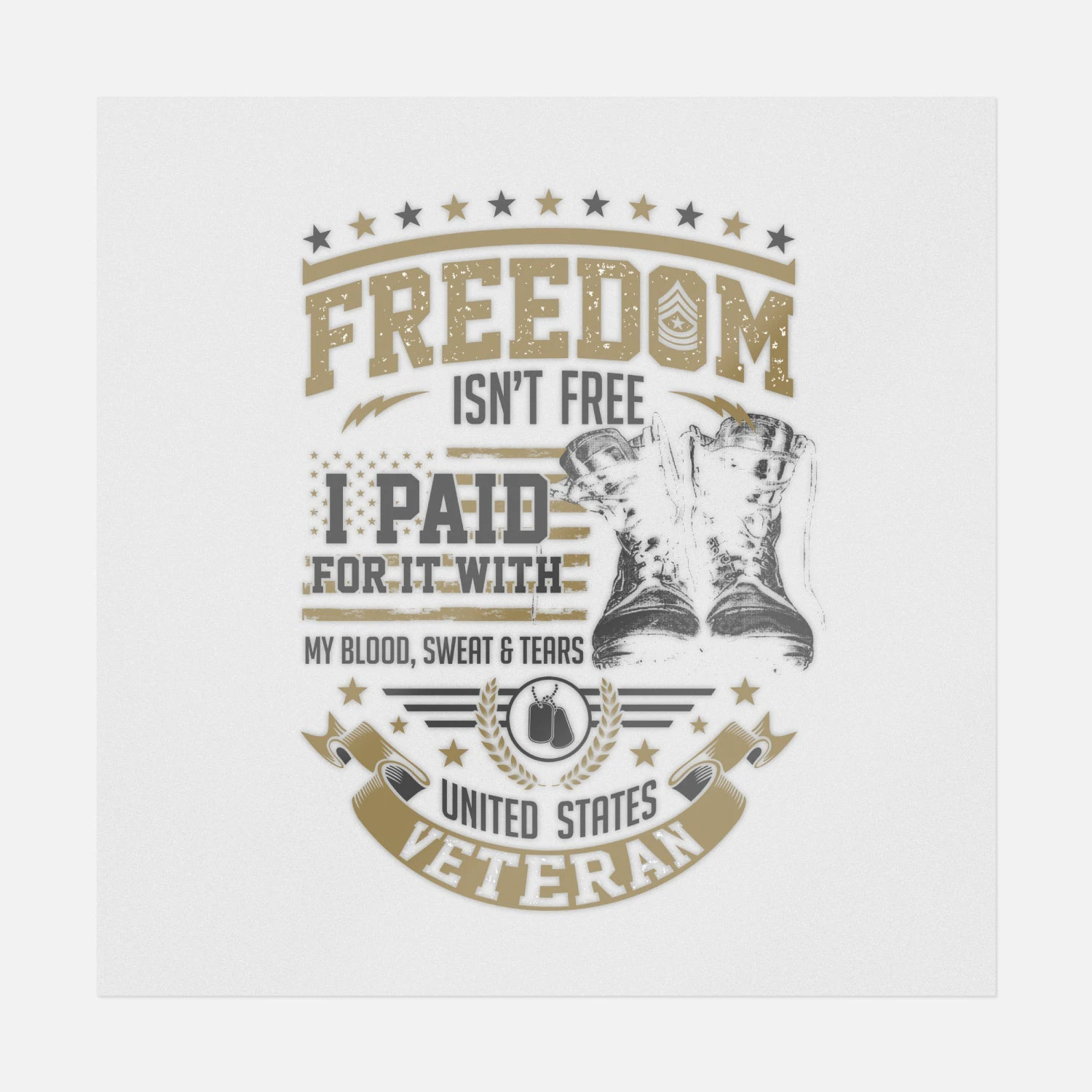 Military Veteran Stickers & DTF Transfers | Buy Veteran Designs Online