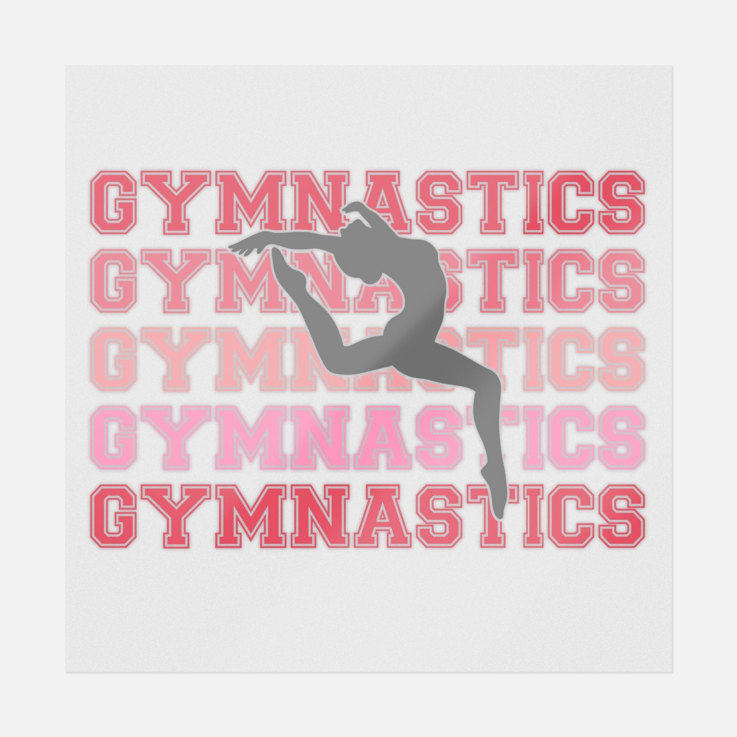 Gymnastics College Font | Gymnastics Ready-to-Press DTF Transfers