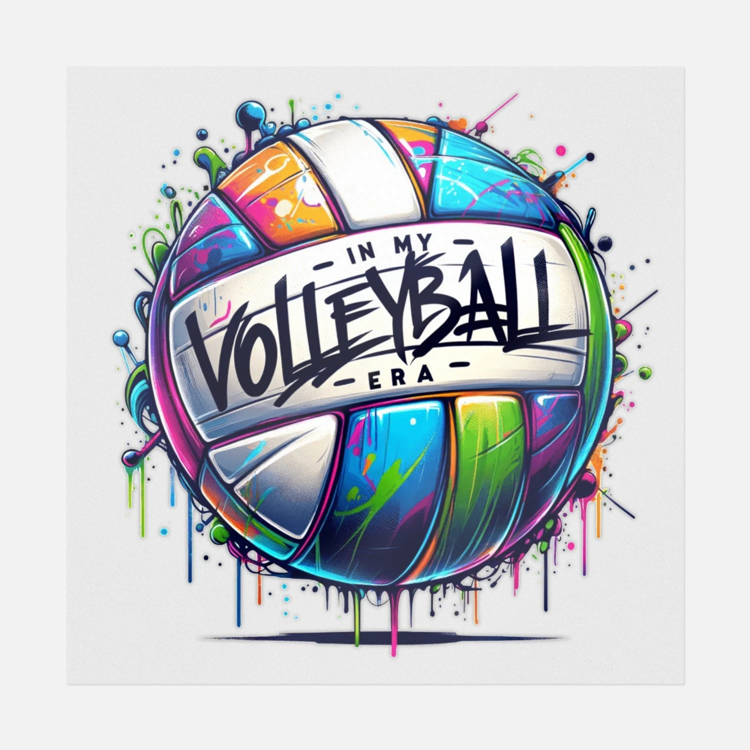 Volleyball Stickers & DTF Transfers | Buy Volleyball Designs Online