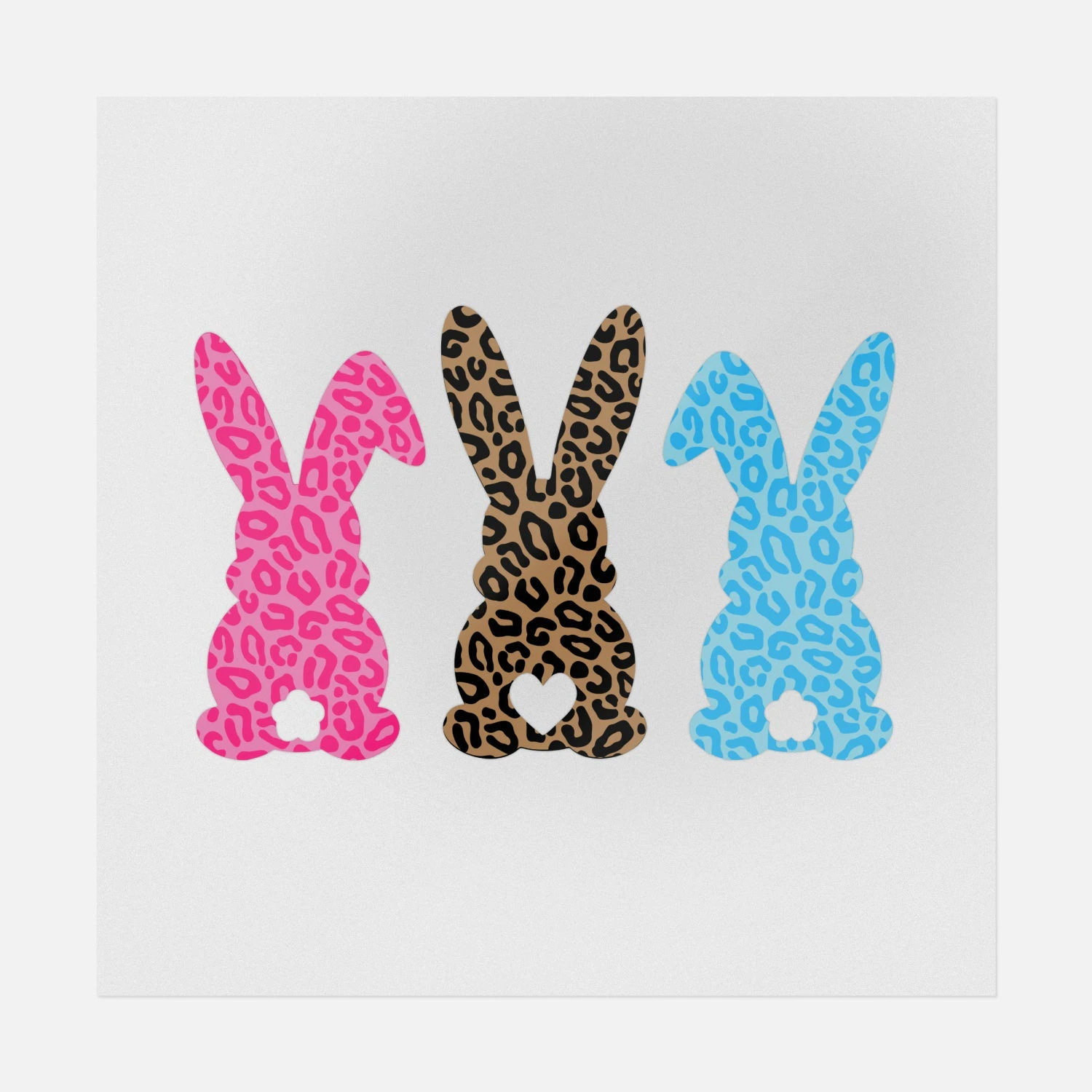 Leopard Print Bunnies | Easter Ready-to-Press DTF Transfers