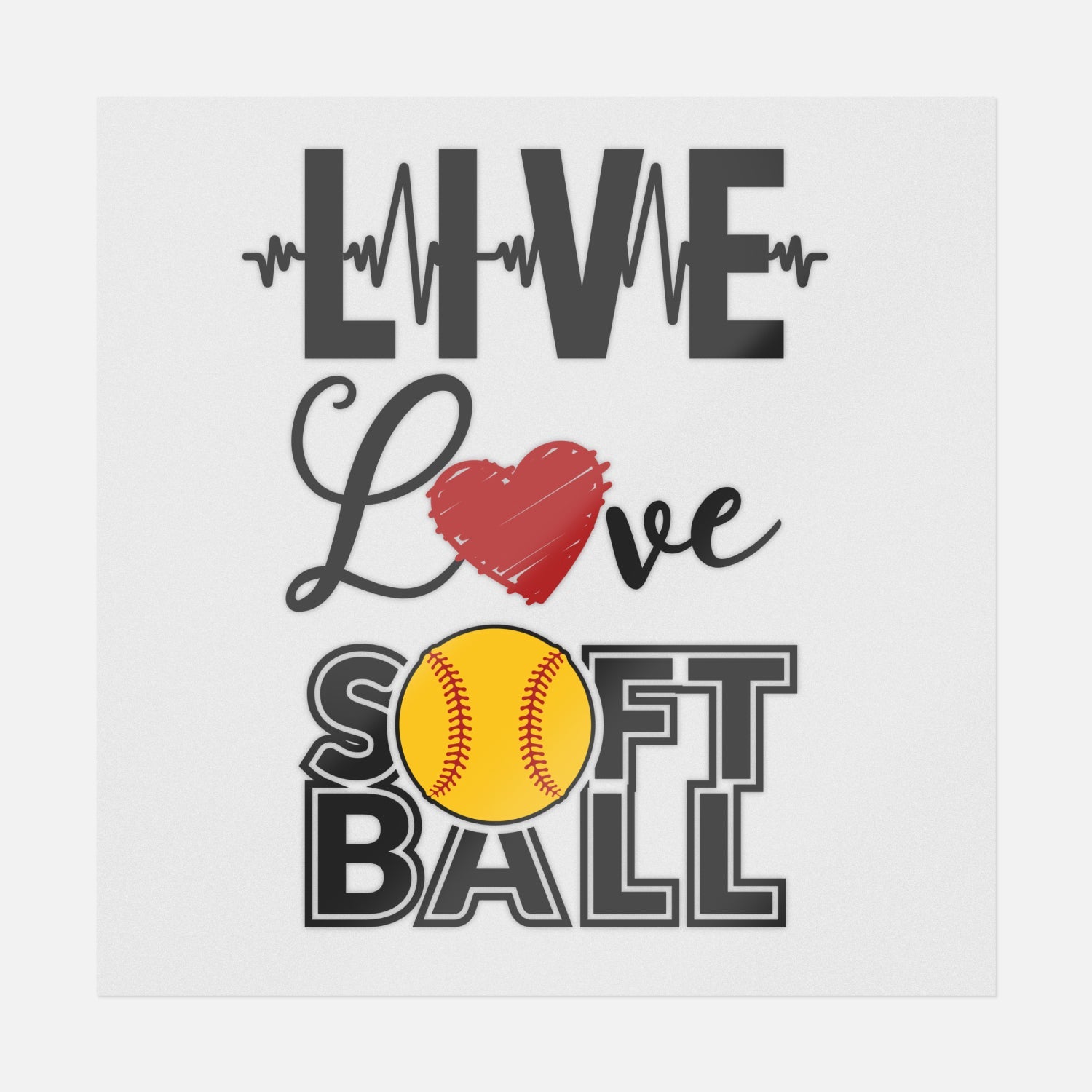 Softball Stickers & DTF Transfers | Buy Softball Designs Online