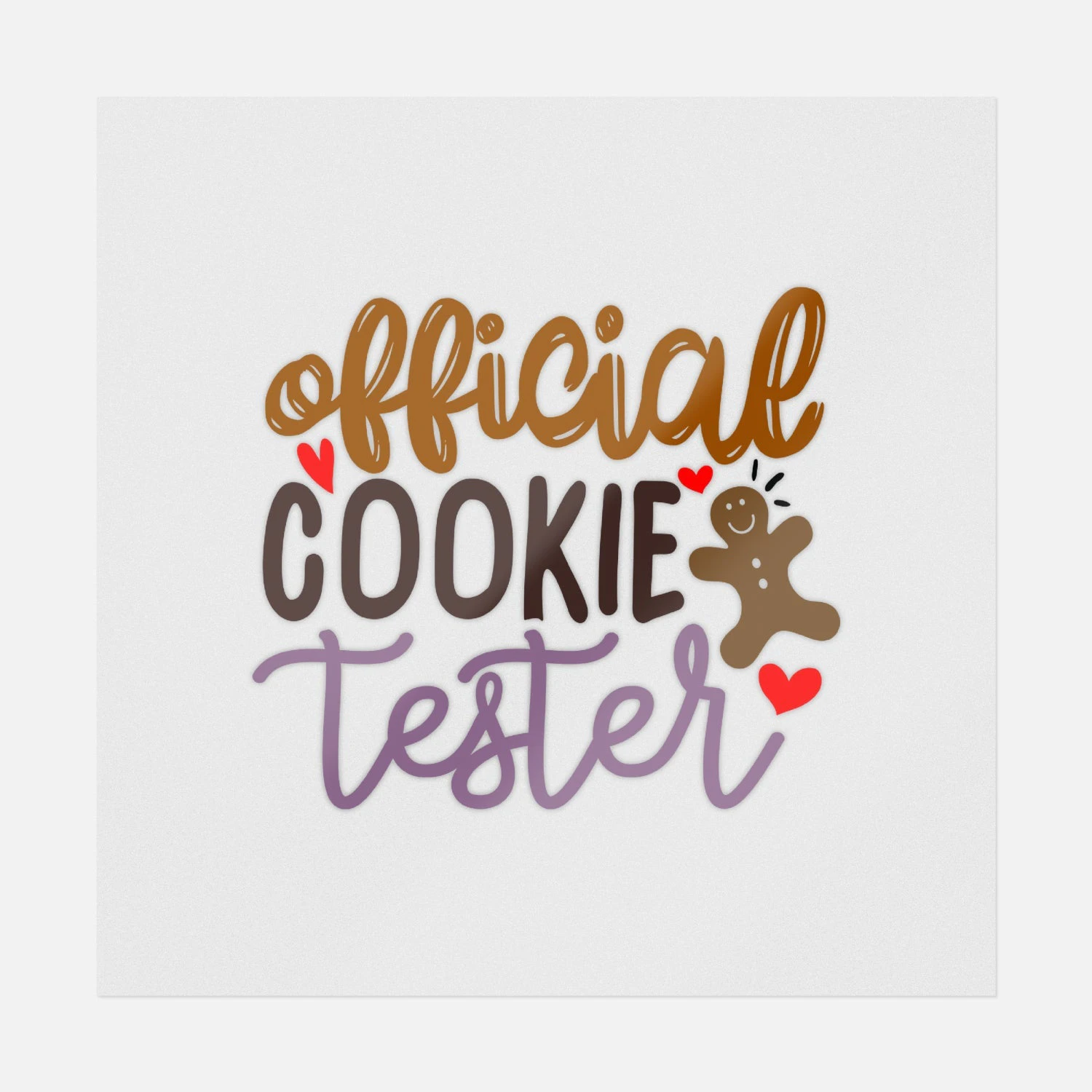 Official Cookie Tester | Winter Ready-to-Press DTF Transfers