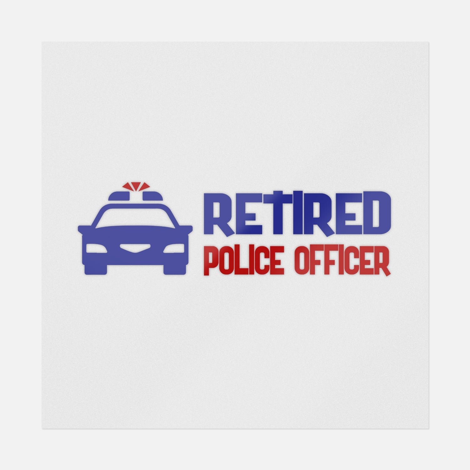 Retired Police Officer | Police Ready-to-Press DTF Transfers