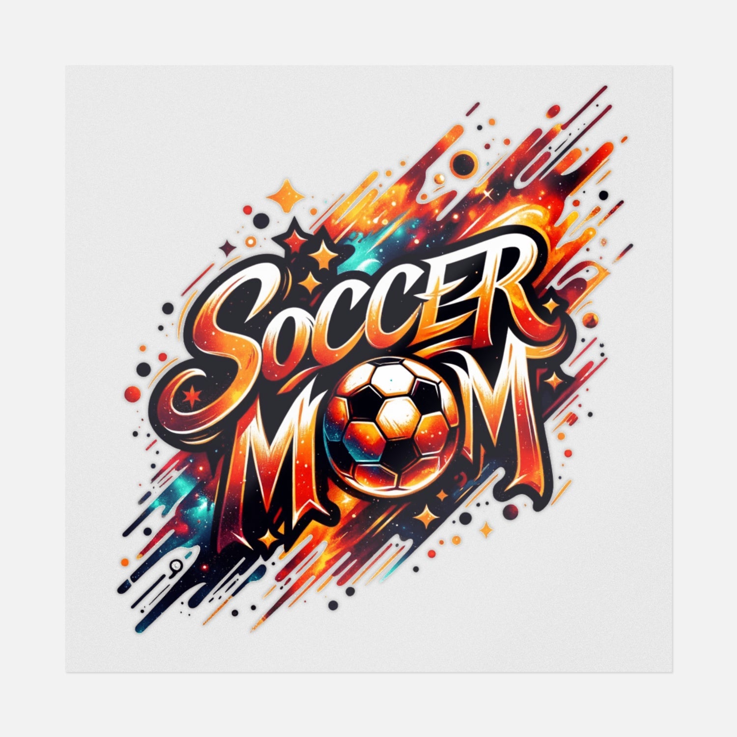 Soccer Mom Galaxy | Soccer Ready-to-Press DTF Transfers